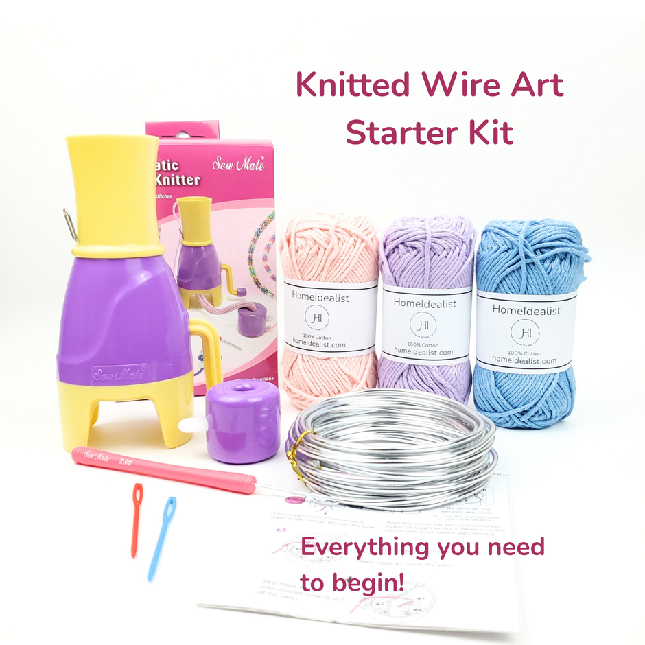 Knitted Wire Art Course, Templates and Bundles - HomeIdealist